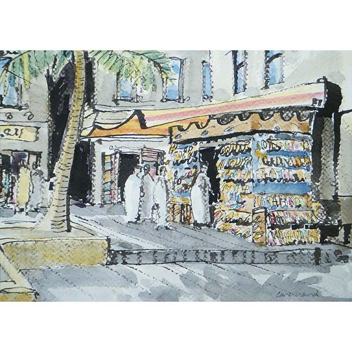 Sandal Stall at the Textile Souk, Dubai Creek – Monda Gallery